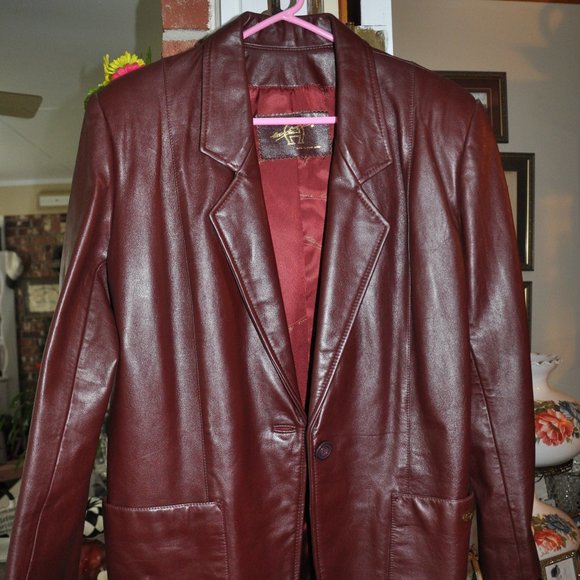 Etienne Aigner | Jackets & Coats | Etienne Aigner Vintage Leather ...